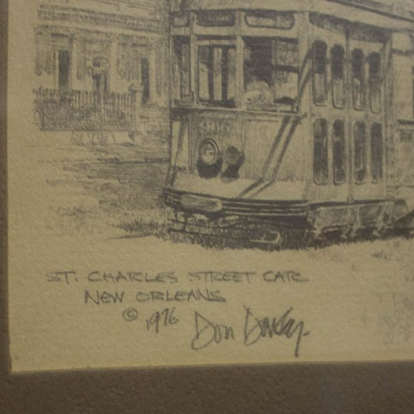 Don Davey | Art | Don Davey St Charles Street Car New Orleans 976 Print ...